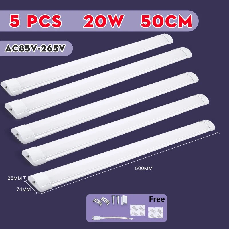 Светодиодные лампы CANMEIJIA для кухни 10/20 Вт 30/50 см 5PCS 20W 50CM, Cold White