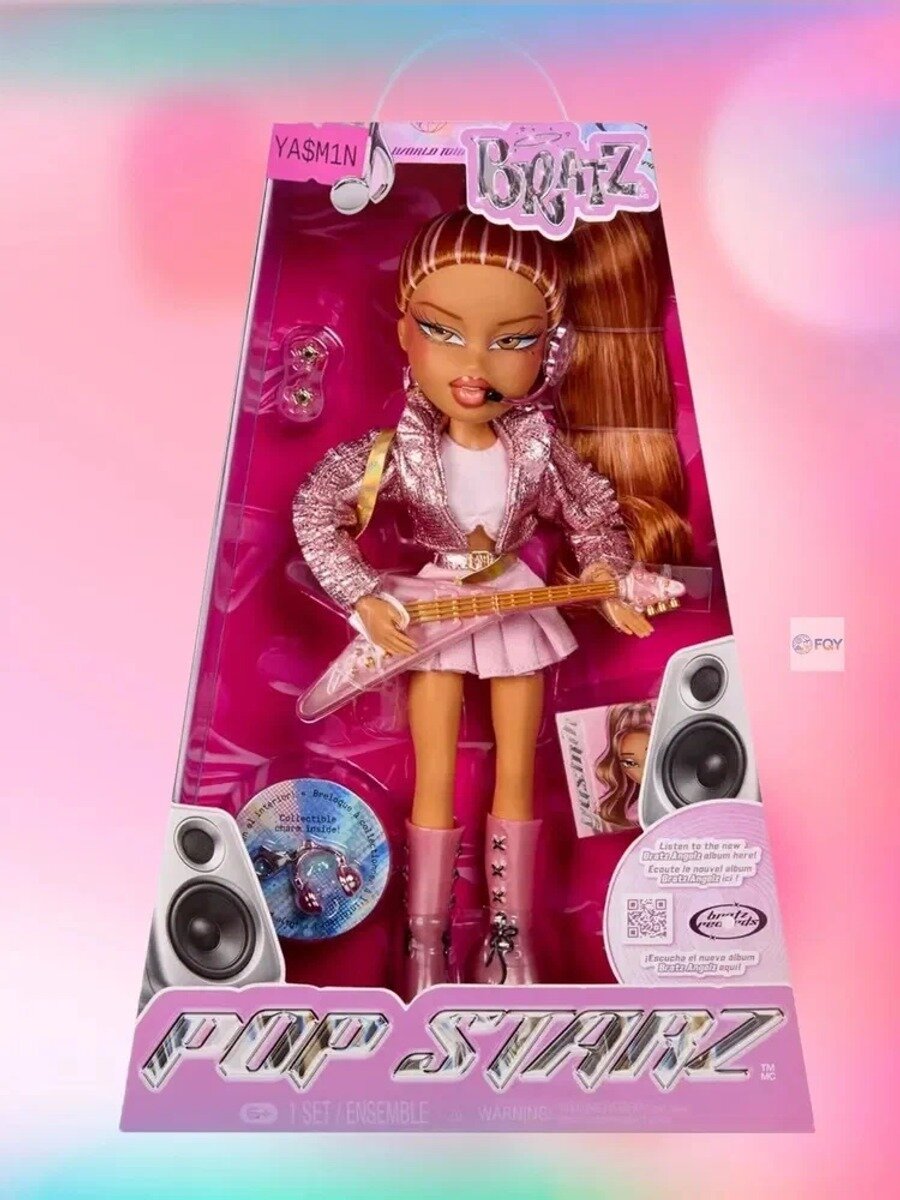 Bratz Pop Starz Yasmin , 2026 Новая модная кукла, детская игрушка-подарок