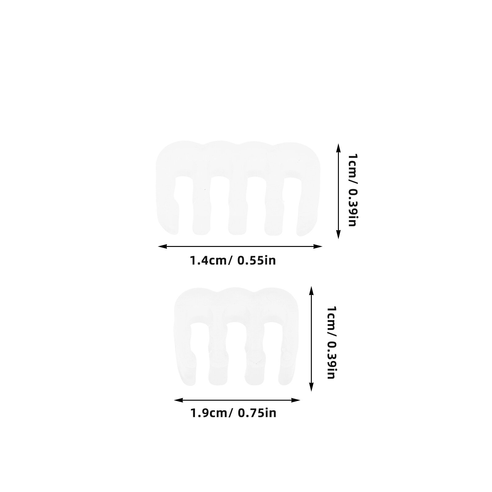Клипсы для кабелей, организатор проводов, 24 штуки, размер 5.20x1.00x0.45 см