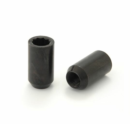 Гайки для колес BIMECC, резьба M12x1.25, BLACK - 20 штук + 1 ключ