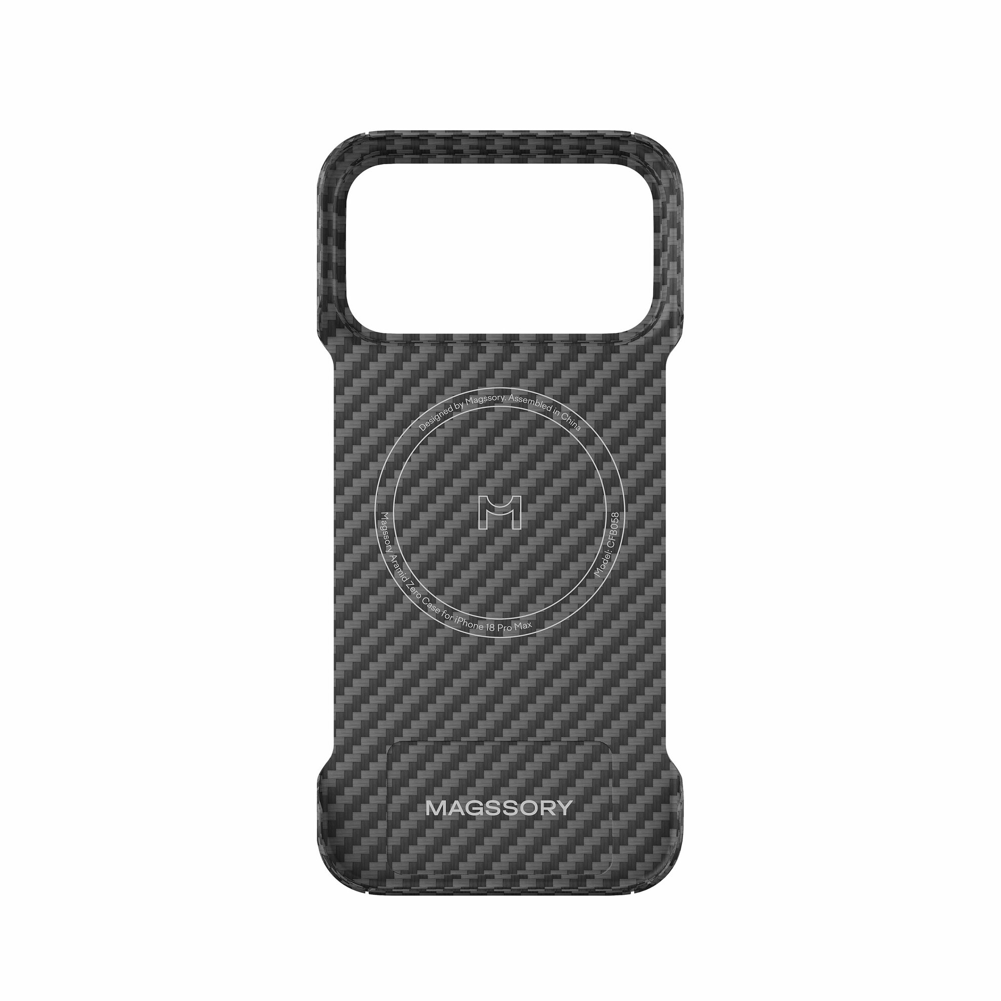 Безрамочный чехол Magssory для iPhone 18 Pro Max, кевлар