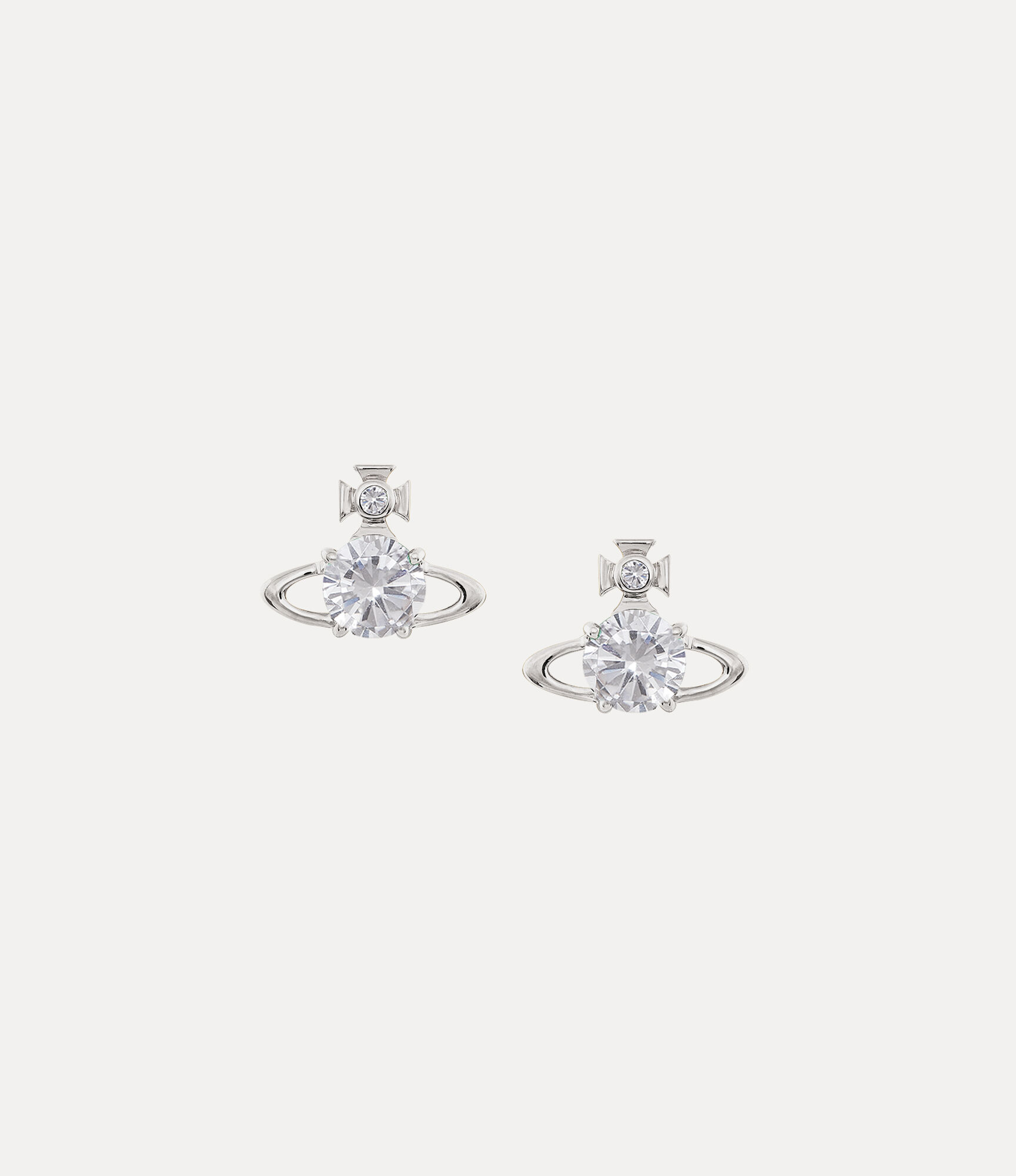 Серьги пусеты Vivienne Westwood, кристаллы Swarovski