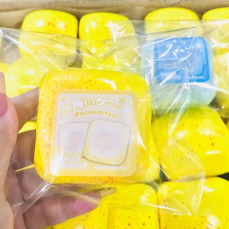 Игрушка-антистресс хлеб из силикона Желтый, Yellow(no stickers)