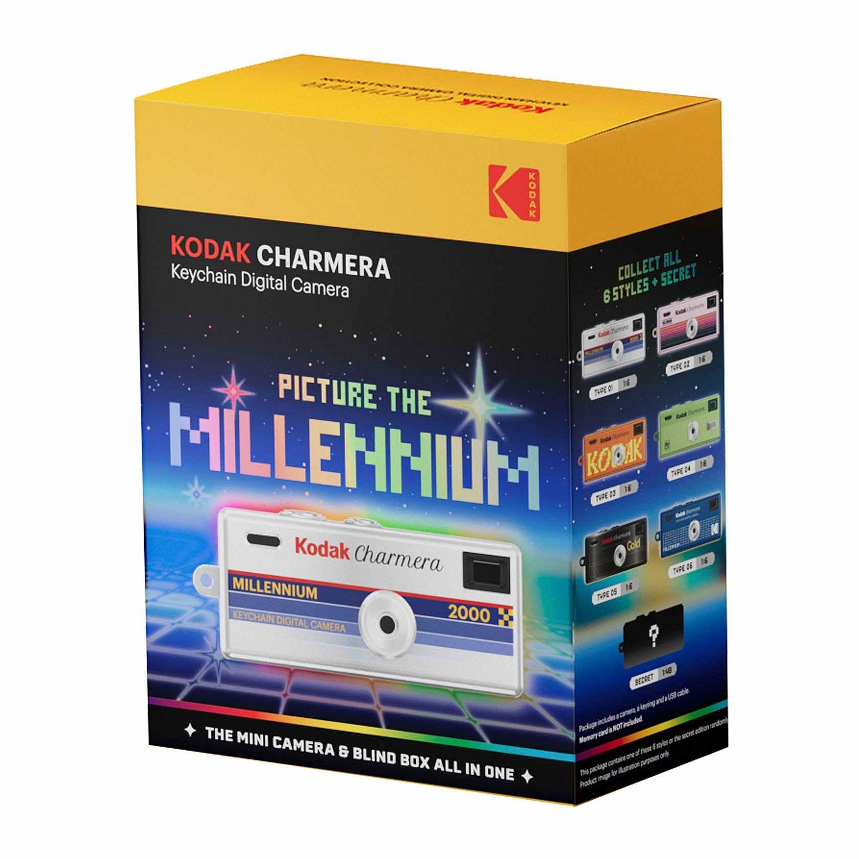 Цифровая камера-брелок KODAK Charmera 2000 Millenium Edition, Blind Box