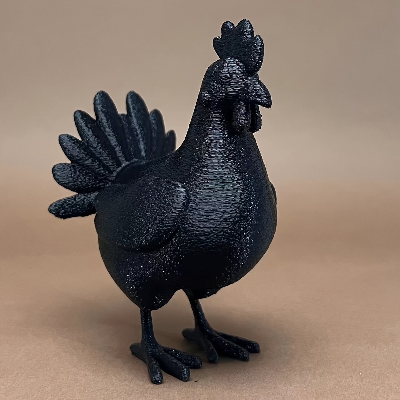 Фигурка петуха черная, 1 шт. для декора дома и улицы, реалистичная, 3D-печать