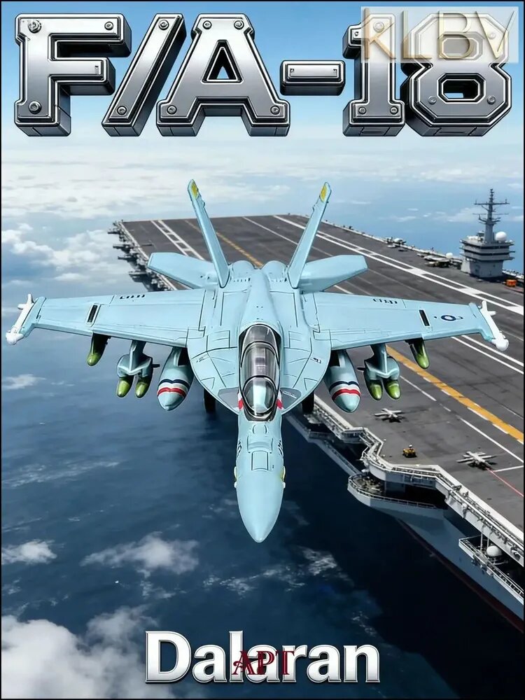 F/A-18E/F Супер Шершень (Super Hornet) сборная модель самолёта 1/72 без клея и покраски, Dalaran, США, Су-35