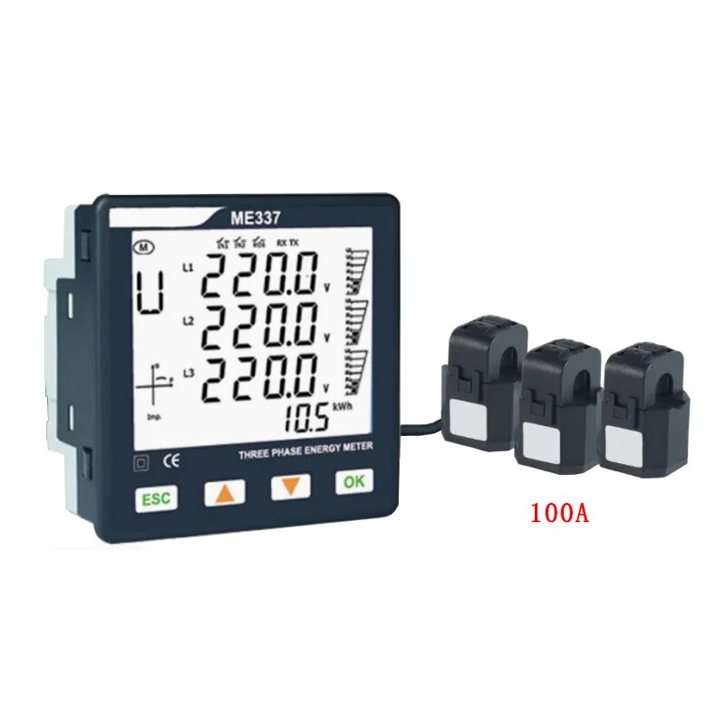 Многофункциональный 3-фазный измеритель энергии CNYANNUA Meter with 100A CT