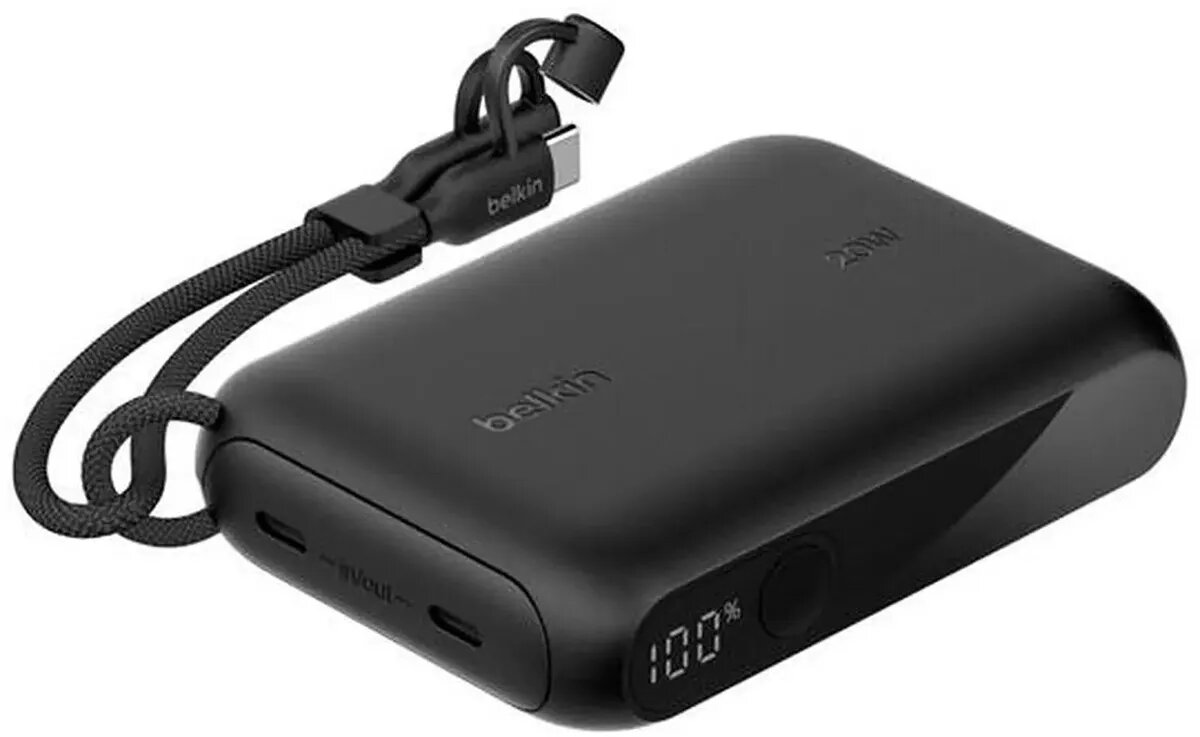 Внешний аккумулятор (Power Bank) Belkin BPB027hqBK, 10000мAч, черный