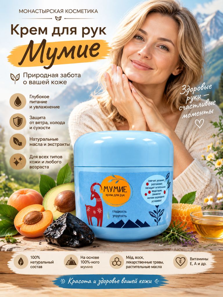 Крем для рук "Мумие" 40г.