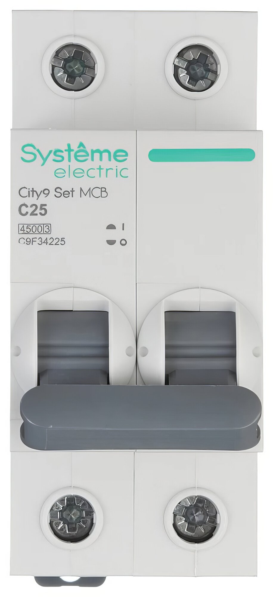 Автоматический выключатель модульный Systeme Electric City9 Set 2P 25А тип C 4,5 кА 230 В (C9F34225)