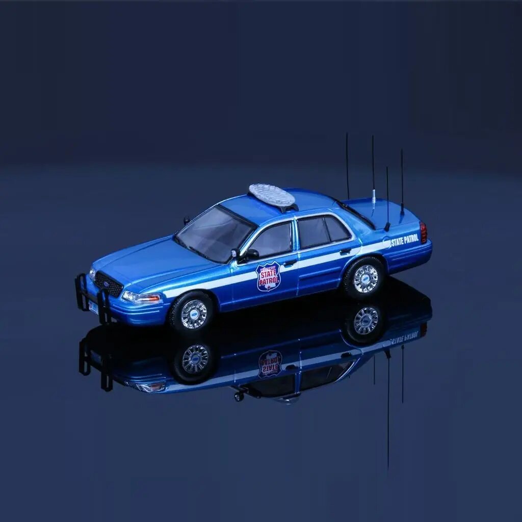 Rollin 1/64 Ford CV модель полицейского автомобиля из Висконсина