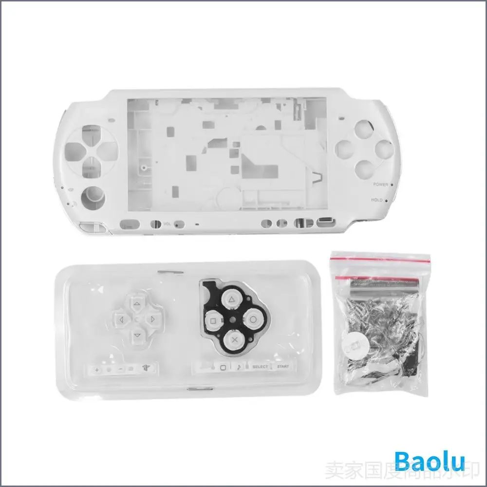 Замена корпуса для PSP-3000, белый, полный комплект с кнопками