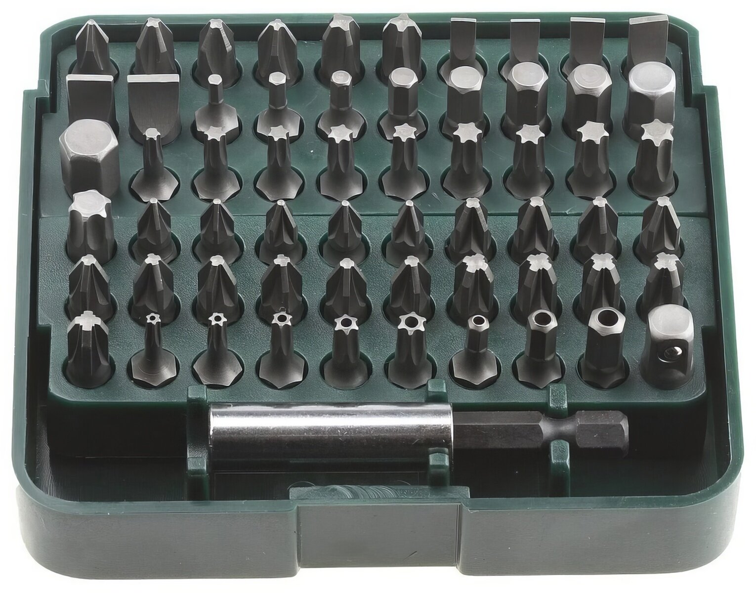 Набор бит Kraftool Grand-61 PH/PZ/SL/TORX/HEX/SQ 25 мм с адаптером (61 шт.) (26140-H61)