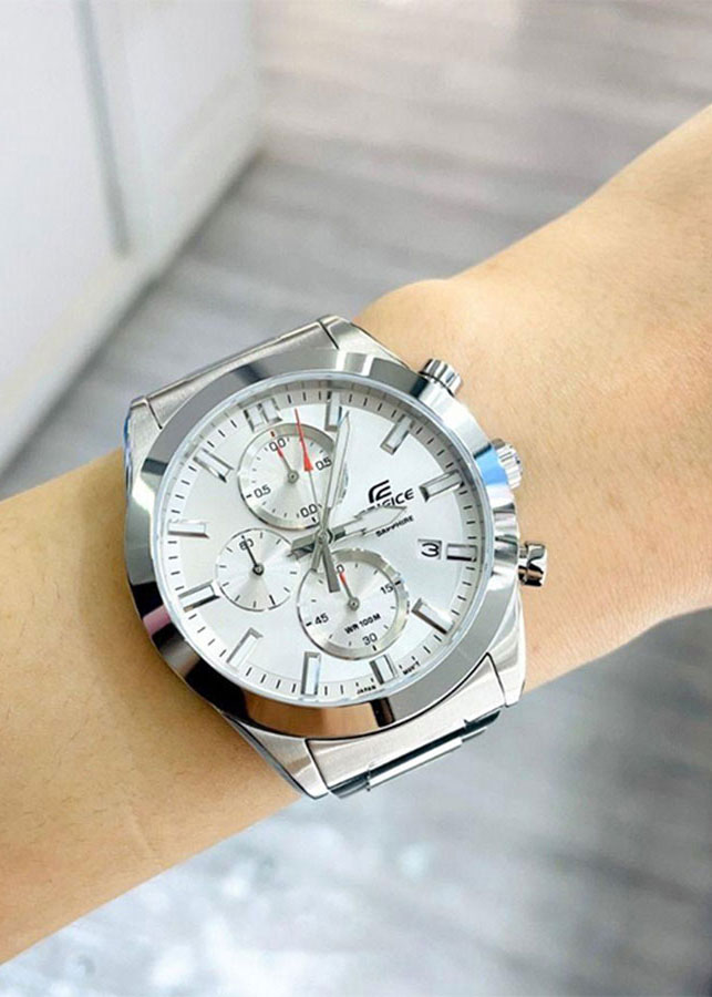 Наручные часы CASIO Edifice, серебристый — фото 1