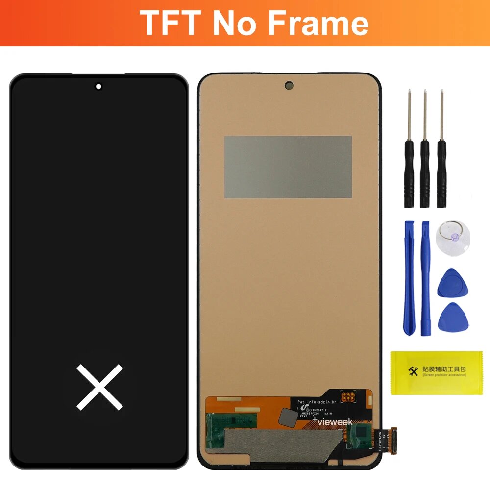 Note 13 4G 23129RAA4G 23124RA7EO Super AMOLED Замена экрана для Xiaomi Redmi Note 13 4G TFT No Frame