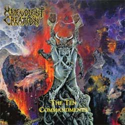 Музыкальный диск MALEVOLENT CREATION 'The Ten Commandments' (1991 RI Russian RARE press, RCD 9361, mint/mint) (CD) (KV)