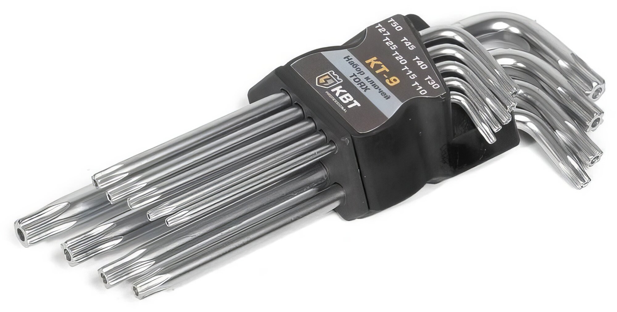Набор ключей TORX КТ-9 (Т10-Т50) серия KBT-PROFESSIONAL