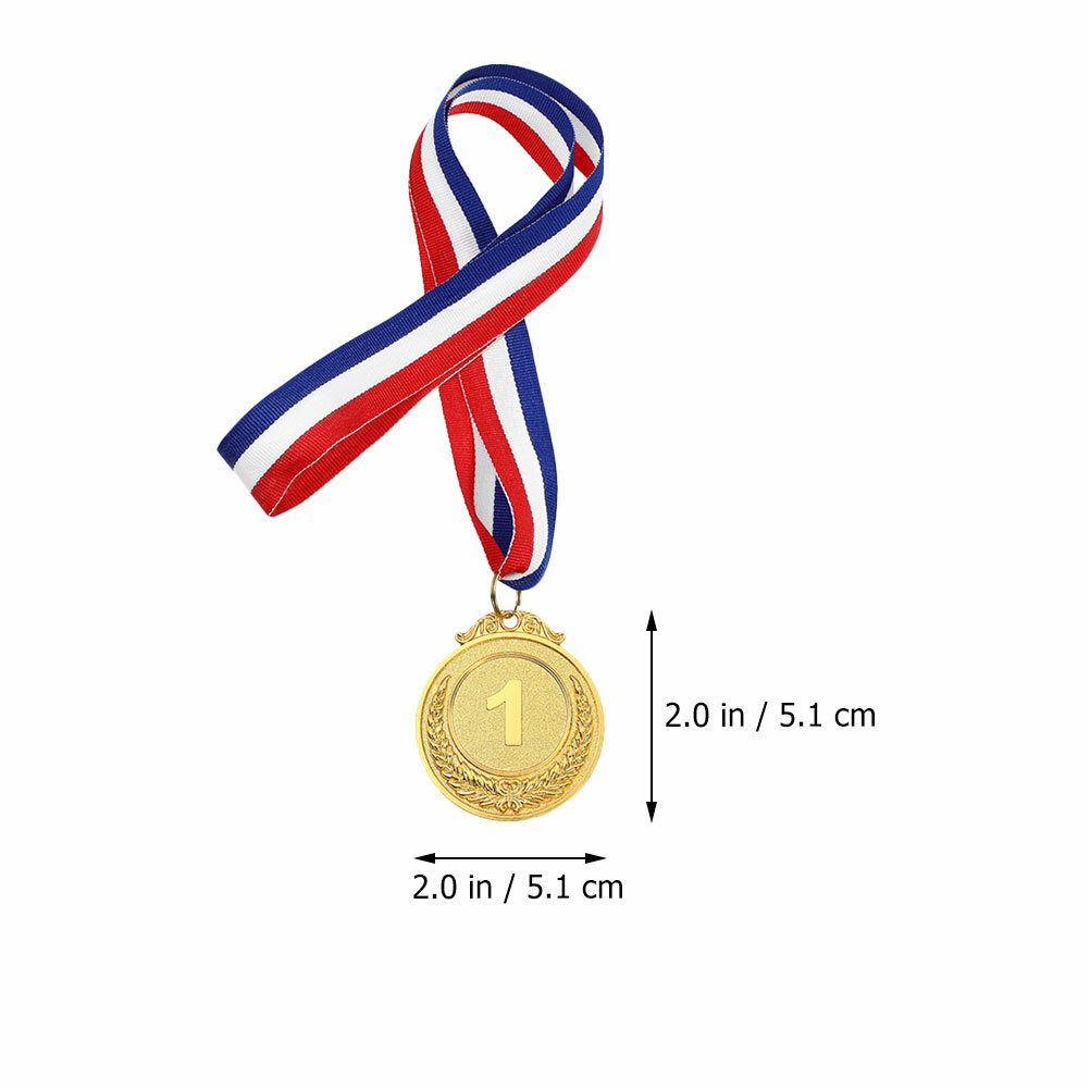 12 Штук Золотые Медали Из Цинкового Сплава Для Детей СPORT 5 10X5 10X0 30CM