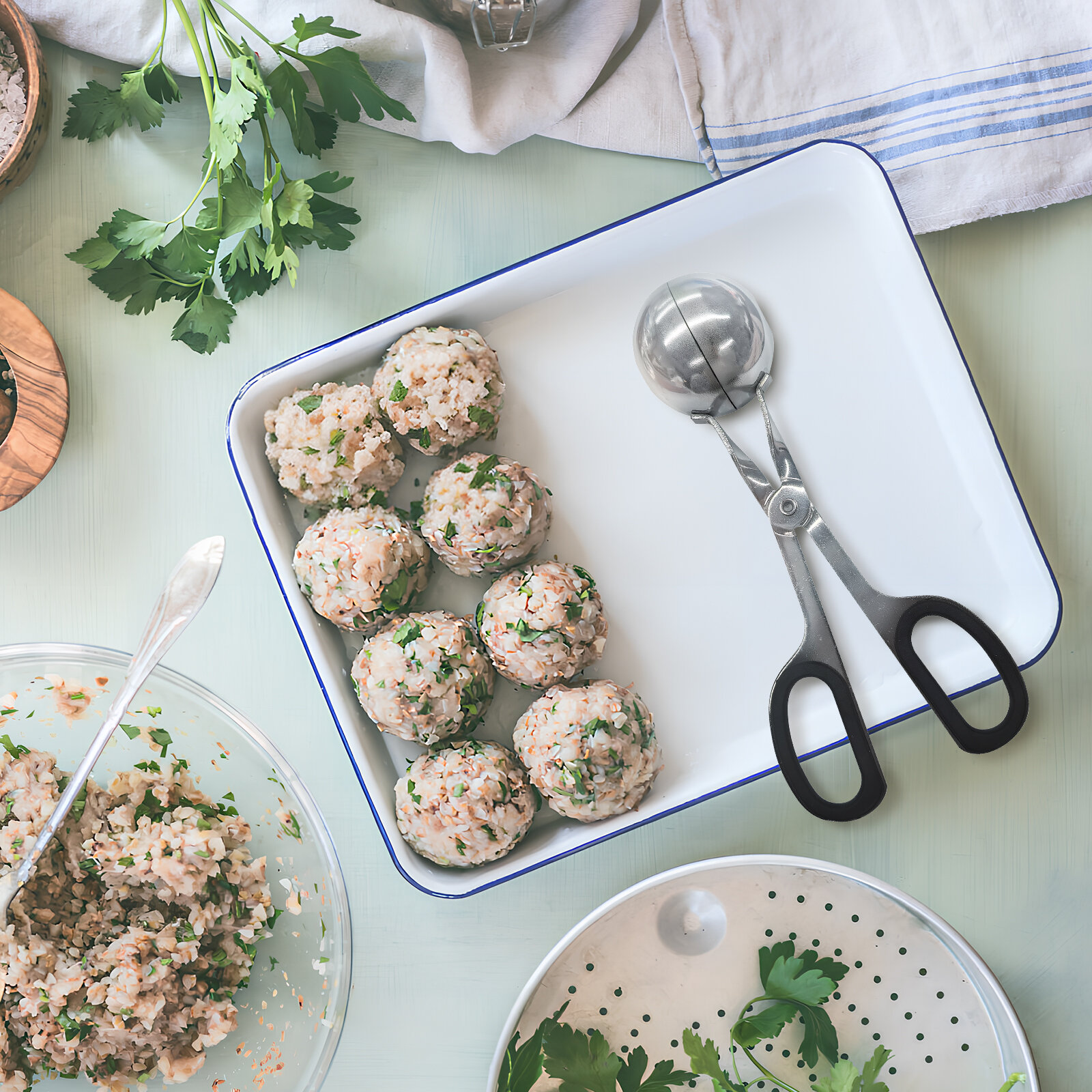 Набор Из 3 Шт Инструментов Для Приготовления Котлет Мясо Балок Формовщик Размер 18.30X8.00X4.50Cm