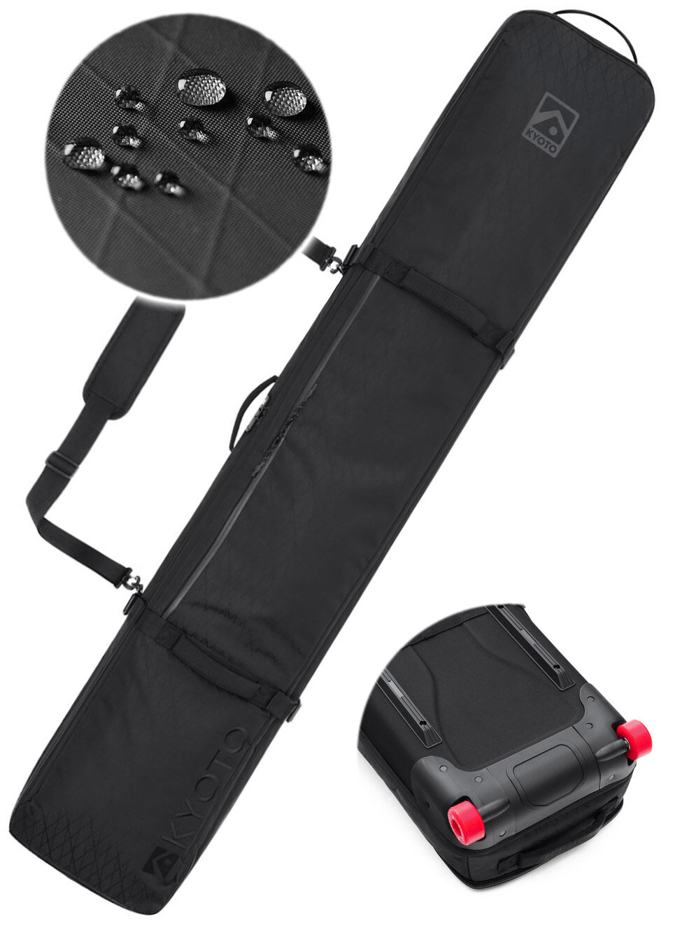 Чехол для горных лыж Kyoto Skiboard Bag With Roll Premium X-Pac Black