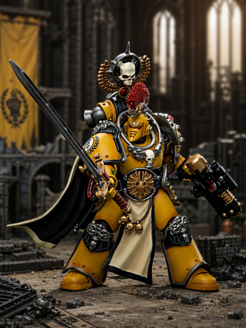Коллекционная фигурка Претора Имперских Кулаков Warhammer: Ересь Хоруса с мечом