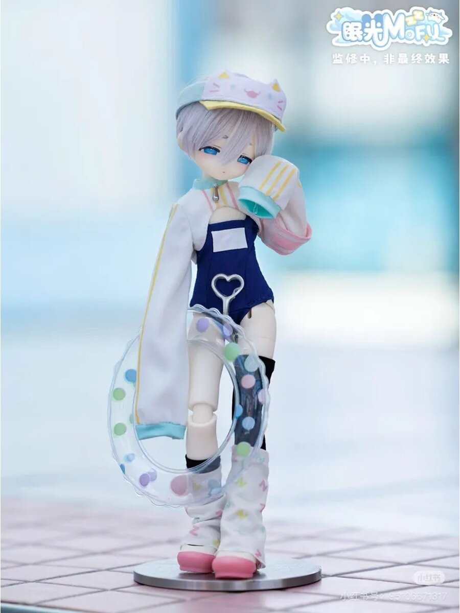 Коллекционная кукла BJD 1/6 в школьном купальнике, шарнирная фигурка в комплекте одежды