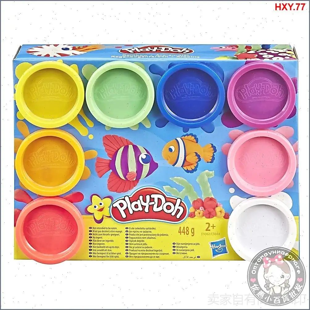 Набор для лепки Hasbro Радуга 8 цветов / Пластилин / Плей До