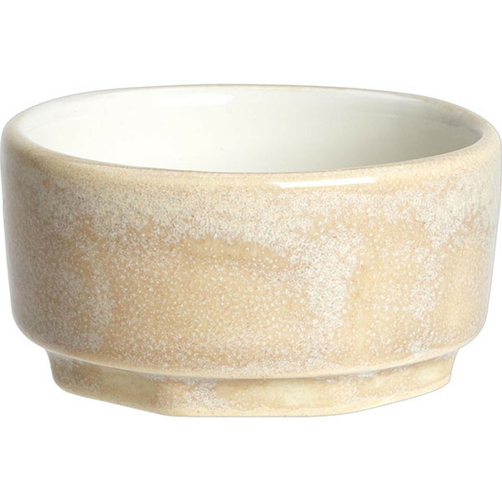 Соусник Steelite Aurora Revolution Sandstone из фарфора объемом 55 мл диаметром 65 мм бежевый