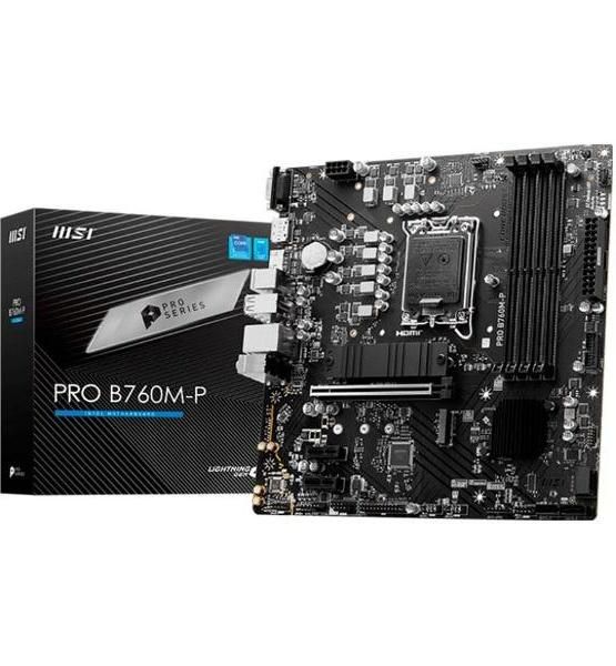 Материнская плата MSI PRO B760M-P (LGA1700, mATX)