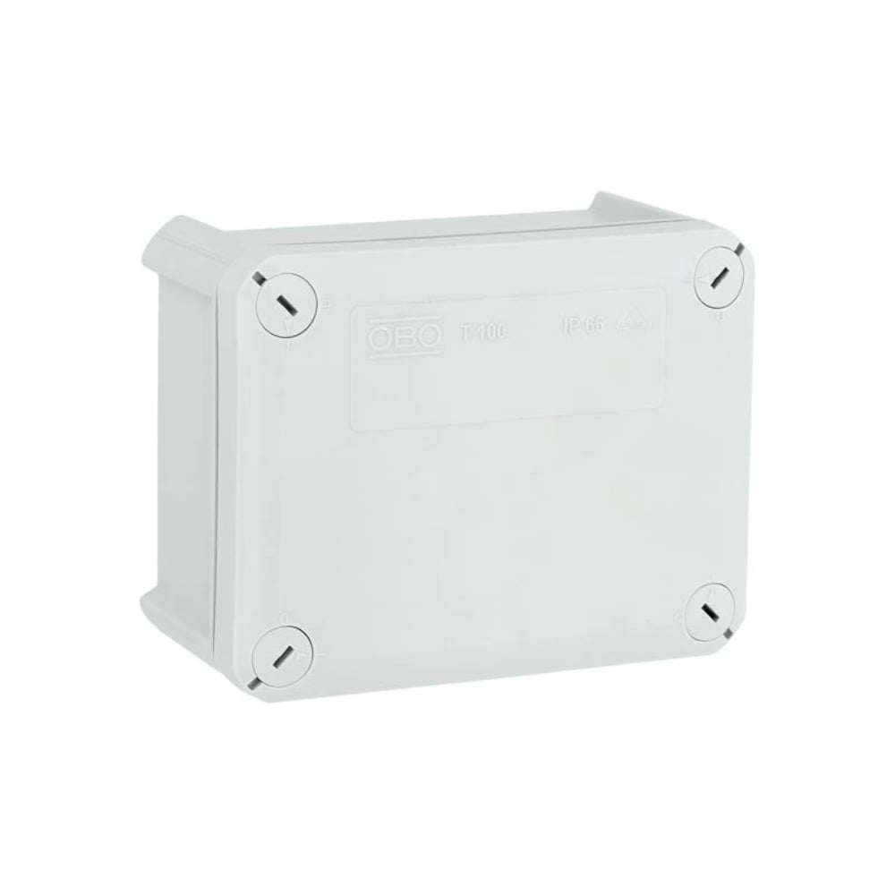 Распределительная коробка OBO Bettermann 150x116x67, полипропилен, IP 66, сплошная стенка серая 2007255