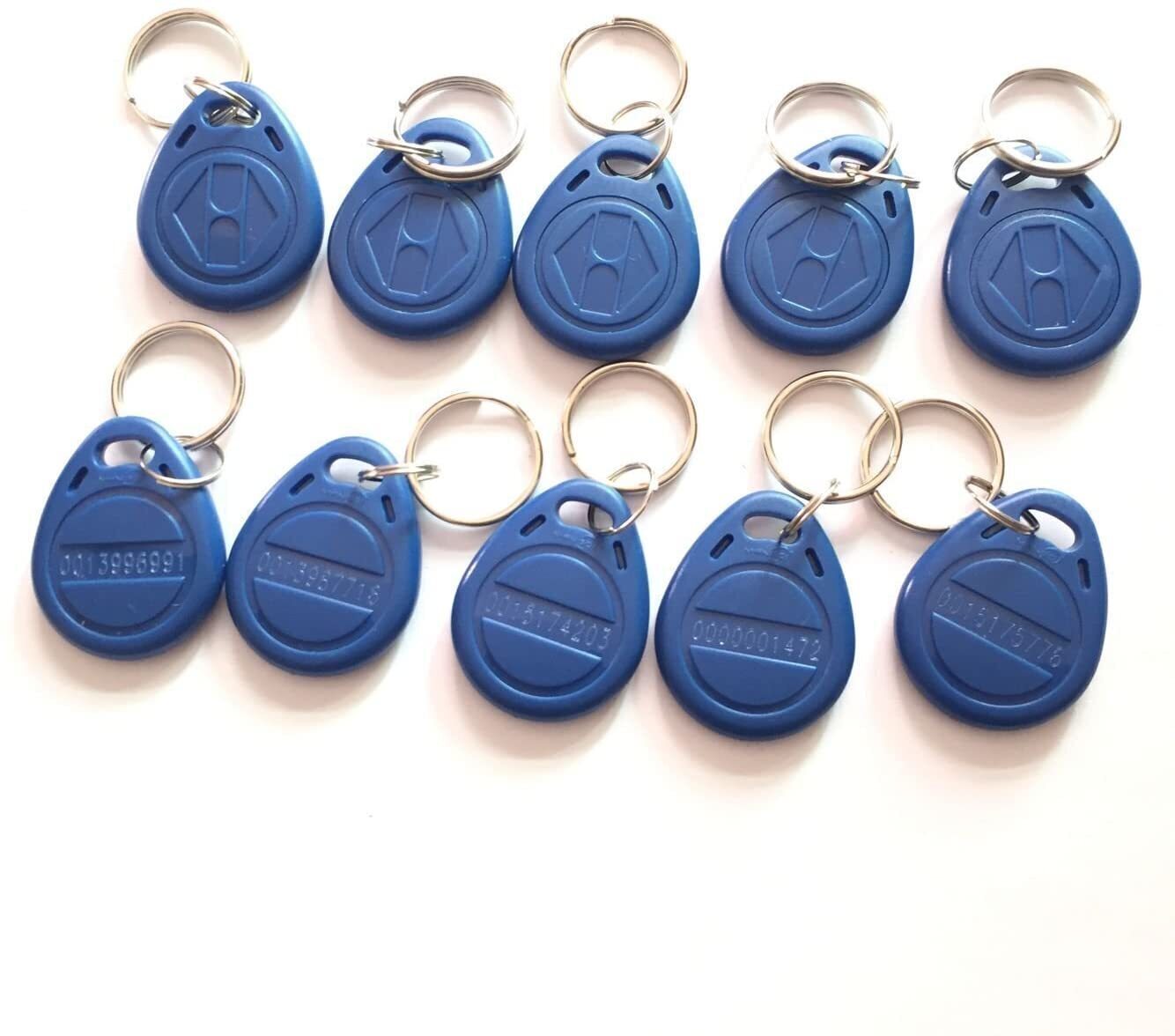 Набор брелков RFID НЕ перезаписываемых ATIS KEYFOB EM, синие , формат EM-Marine, 10 шт.
