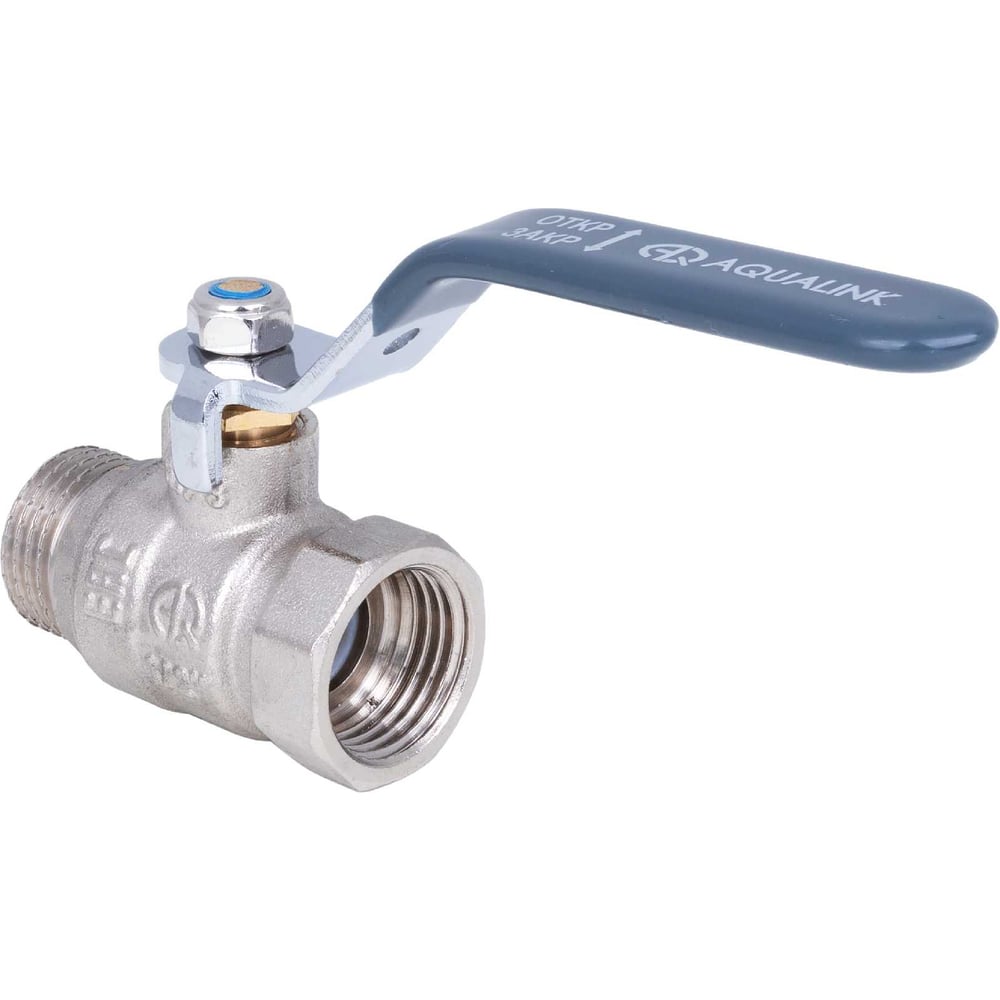 Шаровой кран AQUALINK вн-нар 1/2 ручка 01149