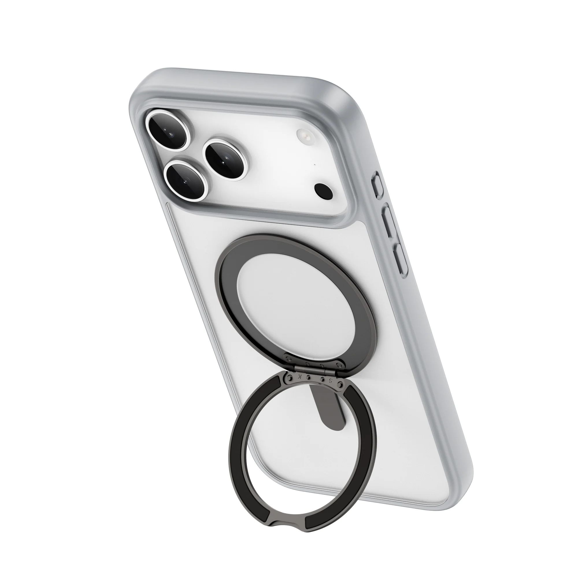 Защитный чехол Wiwu Armor Ultra FGG-202 для IPhone 17 Pro Max 6.9" с Magsafe и подставкой и защитой углов - Серый
