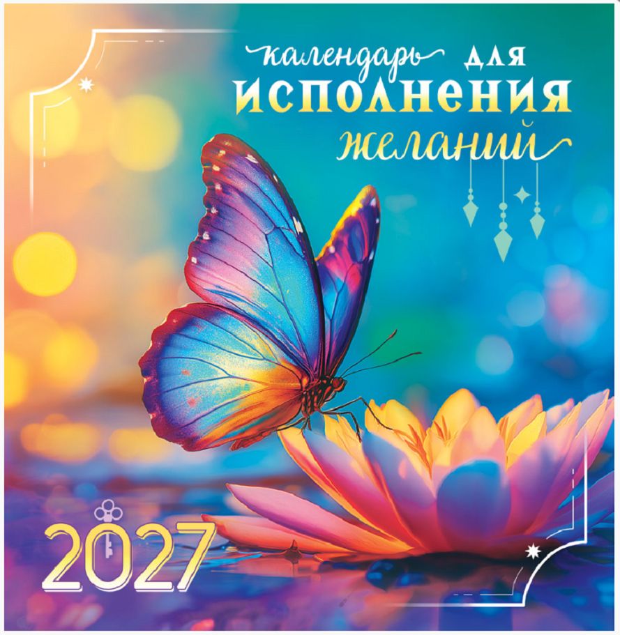Календарь 2027 год ,"Календарь для исполнения желаний" 12 листов(230х230мм) ПК-27-085