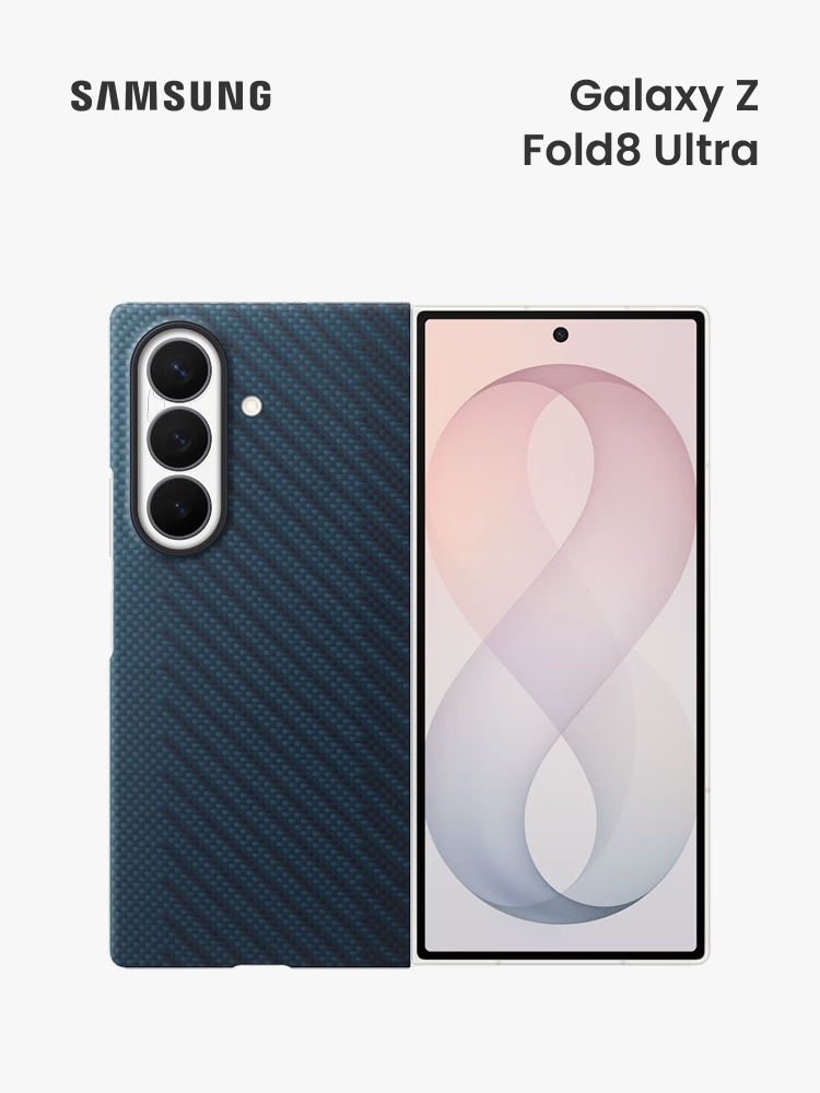 Карбоновый чехол с магнитным креплением Samsung Galaxy Z Fold8 Ultra, тёмно-синий, EF-KF976SNEGRU
