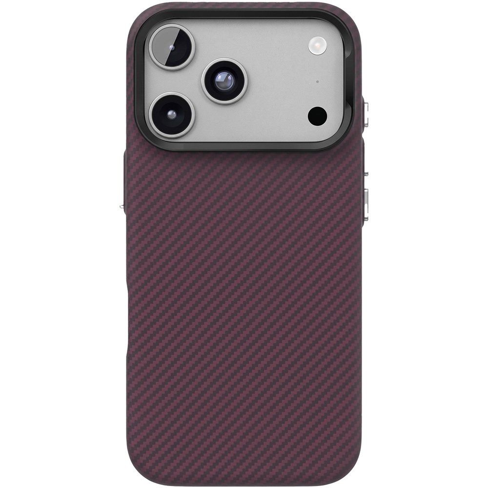 Чехол VLP LITE Grid Case с MagSafe для iPhone 18 Pro тёмно-вишнёвый (10542004)