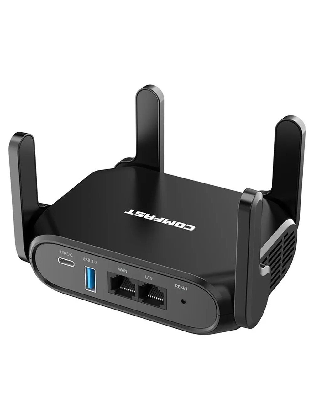 Маршрутизатор COMFAST WiFi 6 AX3000 MESH с четырьмя антеннами, черный