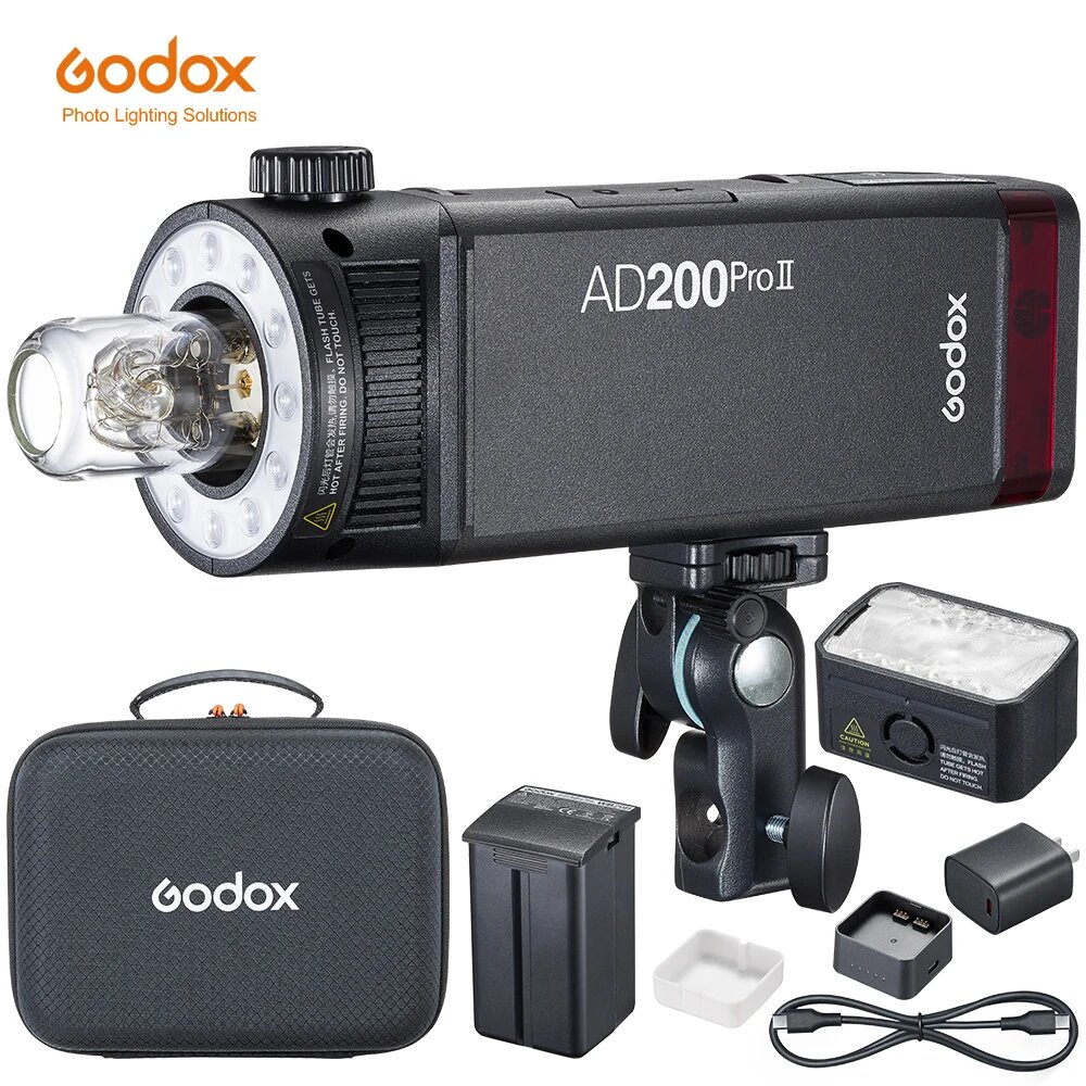 Godox AD200PRO II вспышка для камеры, цвет AD200PRO