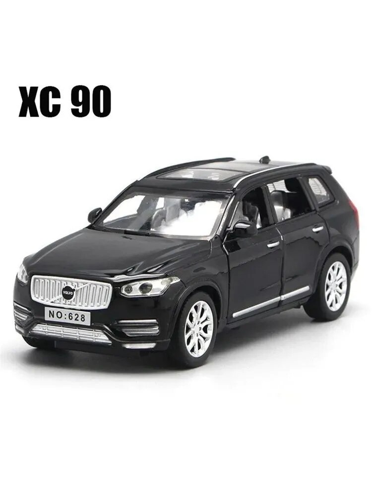 Модель сплавного автомобиля 1:32 Volvo XC90 освещение и музыка возвращается 6 открытая дверь