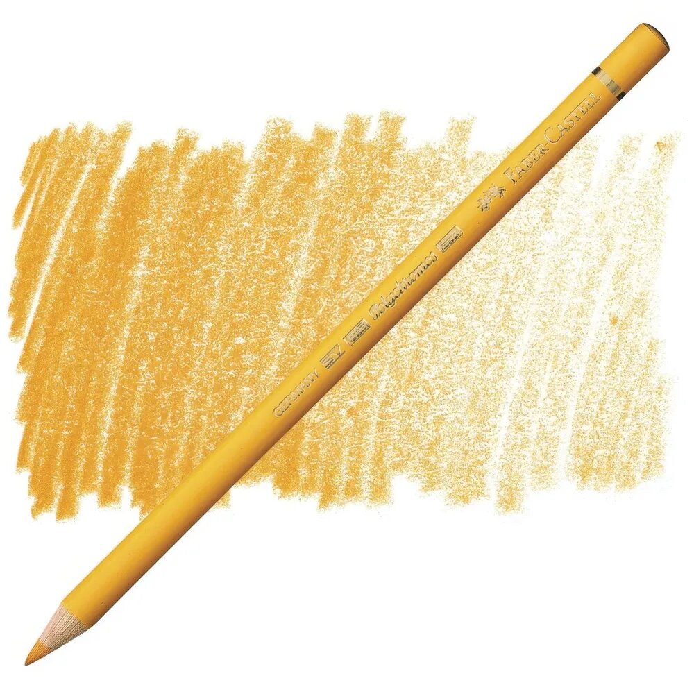 Карандаш цветной Faber-Castell "Polychromos", 1 шт, цвет №109 темно-желтый хром