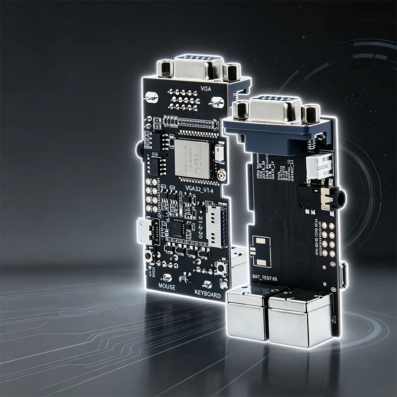 Контроллер TTGO VGA32 V1.4, плата разработки TTGO Micro32, выход VGA, клавиатура и мышь PS/2, модуль Wi-Fi, Bluetooth, аудиомодуль