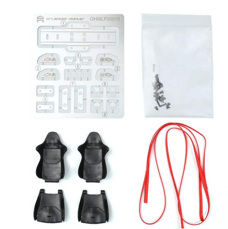 Пятиточечный ремень безопасности Orlandoo Hunter 1/32 Black Seat