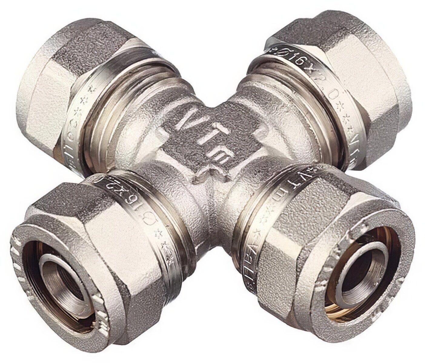 Крестовина VALTEC (VTm.341. N.161616) 16 обж(ц) х 16 обж(ц) х 16 обж(ц) х 16 обж(ц)