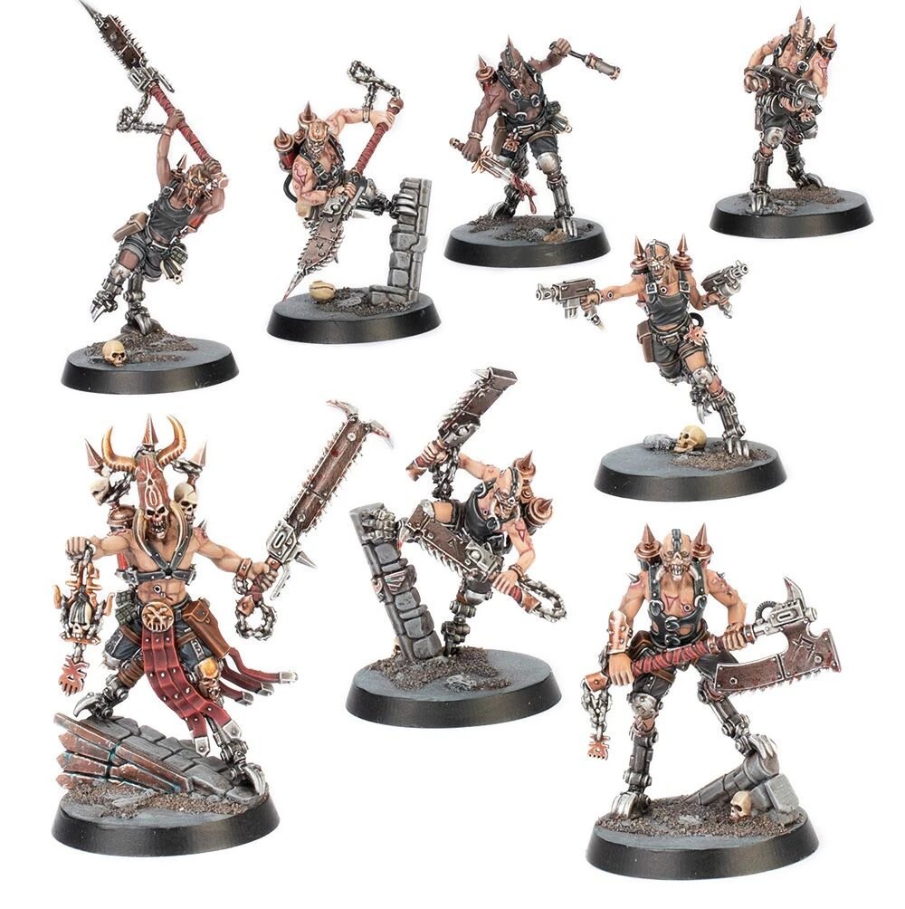 Набор Кровожадных "Кровь и Рвение" для Kill Team / Kill Team Blood and Zeal Goremongers (Смола, Литье)
