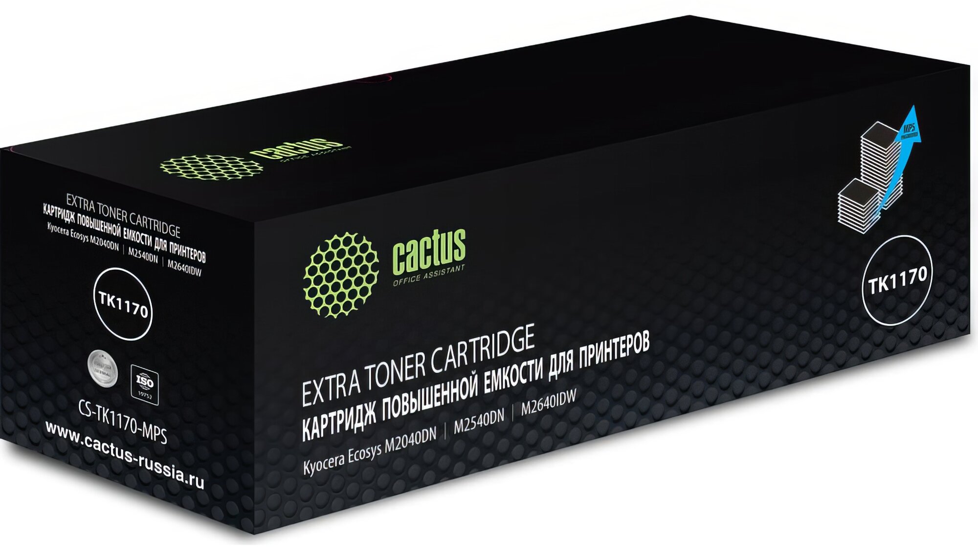 Лазерный картридж Cactus tk-1170x черный, 12000 страниц, для kyocera ecosys m2040dn/ m2540 CS-TK1170-MPS 1394586