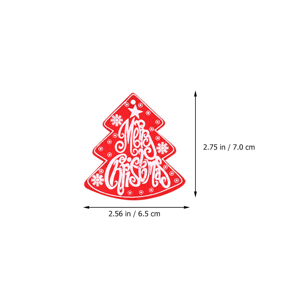 6 Шт Деревянные Подвески В Forme Сердца Для Рождества Украшения 7x6.5Cm