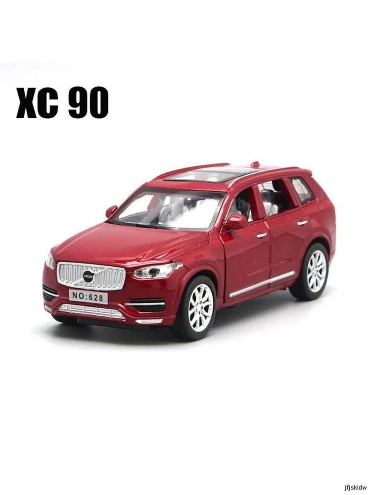 Модель сплавного автомобиля 1:32 Volvo XC90 освещение и музыка возвращается 6 открытая дверь