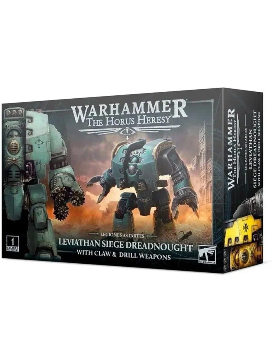 Миниатюры Warhammer The Horus Heresy: Leviathan Siege Dreadnought with Claw and Drill Weapons