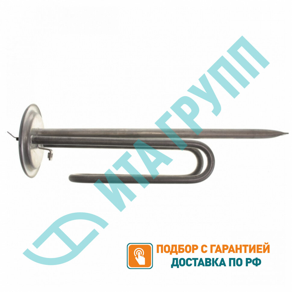 ТЭН 1,5кВт (1500Вт) RF для водонагревателя Thermex HIT, H, Garanterm, под анод М6, фланец 82мм, нерж, PREMIUM, 50079