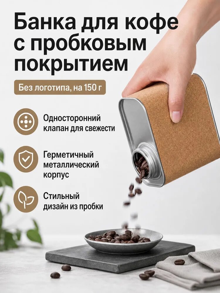 Банка для сыпучих продуктов 550 мл 1 шт нержавеющая сталь